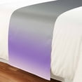 Bed Runner Ombre Grey Purple Bedding Scarves Soft Decorative Bed Flag ...