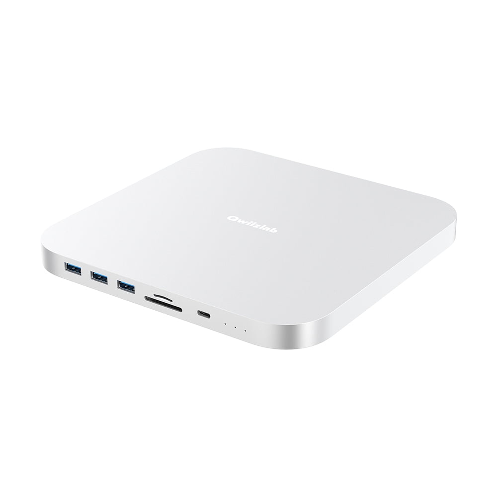 Qwiizlab USB hub for Mac mini，USB C docking station 10Gbps, SD/TF card ...