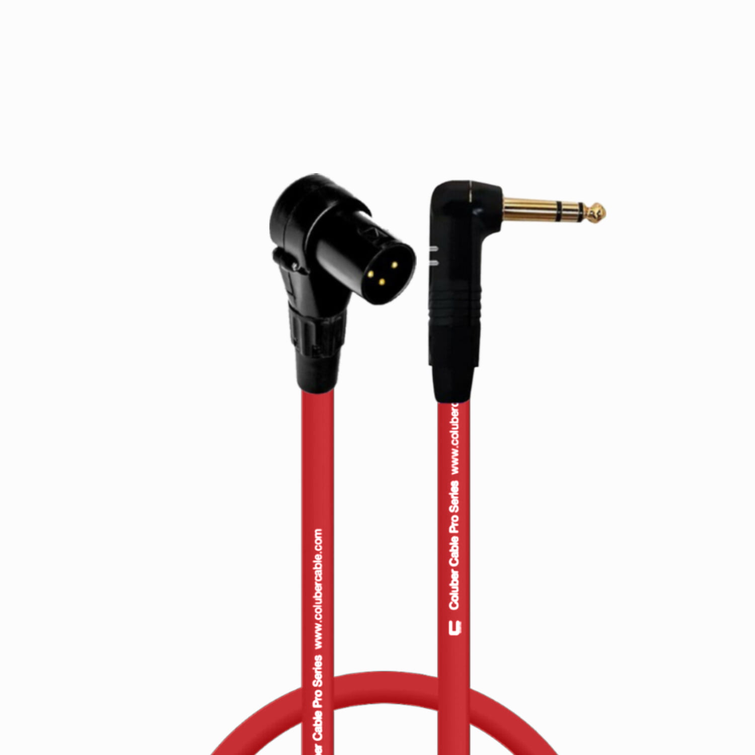 Coluber Cable Right Angle XLR Male to Right Angle 1/4" TRS 3-pin ...