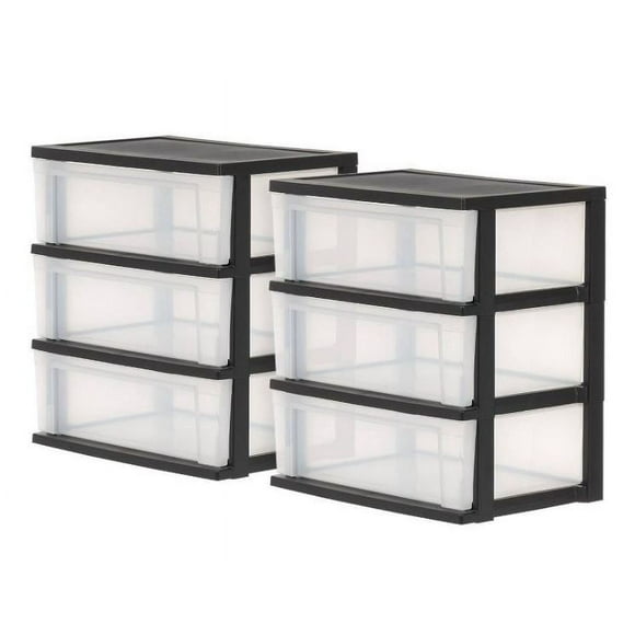3 Drawer Plastic Storage