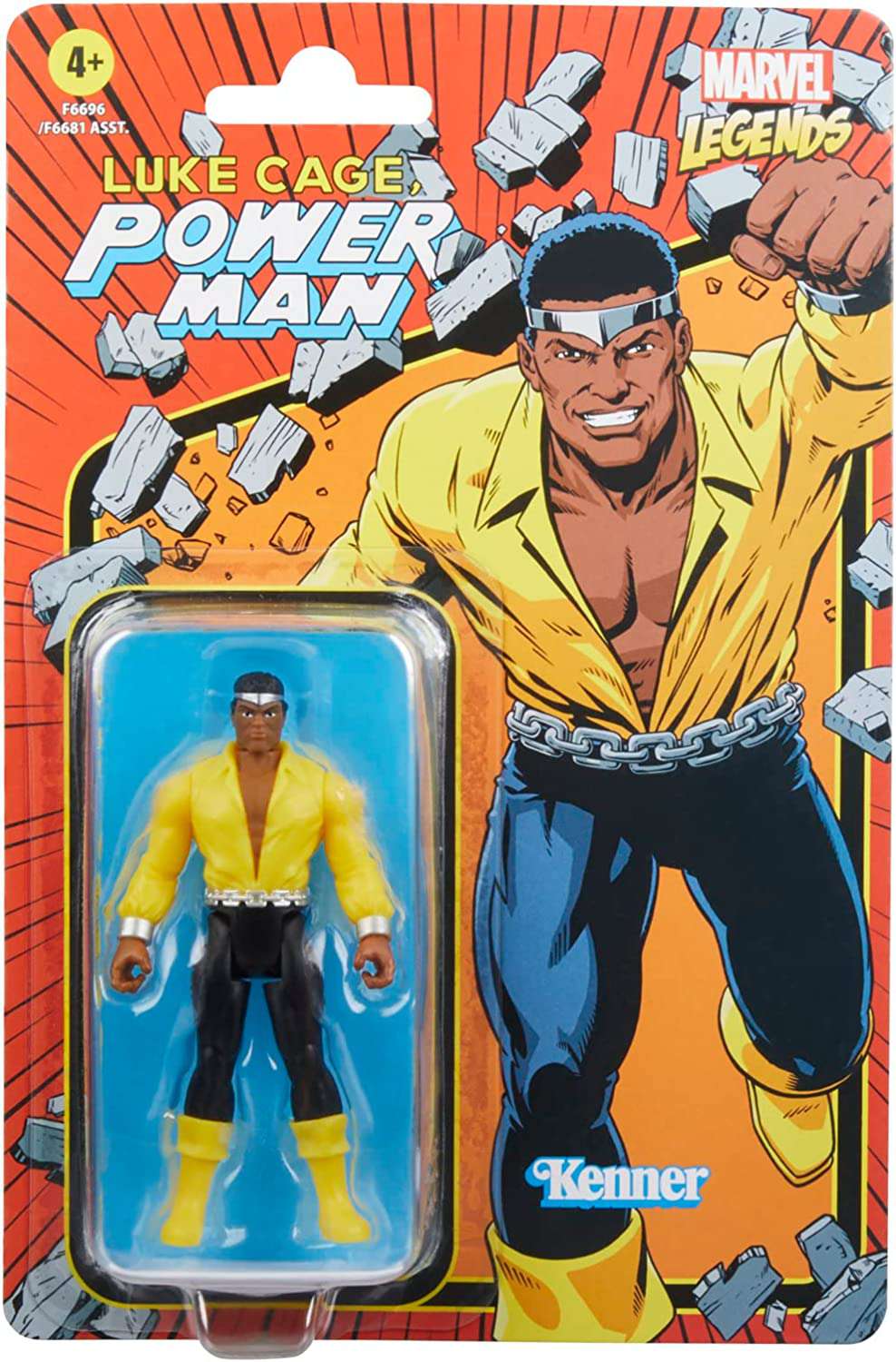 Marvel Legends Retro Collection Luke Cage Action Figure (Power Man ...