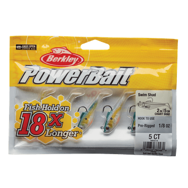 Berkley PowerBait Pogy Swim Shad Fishing Soft Bait - Walmart.com