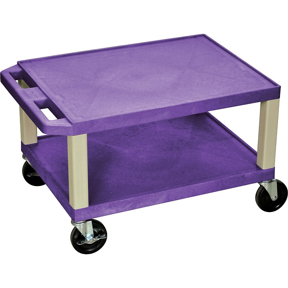 H. Wilson Tuffy Plastic 16" 2 Shelf Utility Cart 16 Purple - Walmart.com