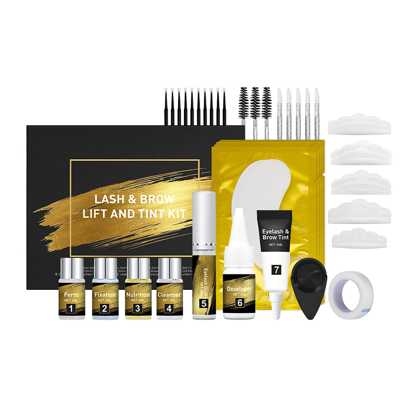 1 Ensemble de Permanente et Teinture pour Sourcils et Cils Bradem Vente ...