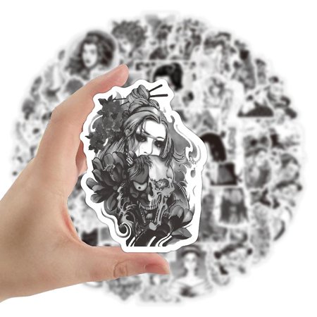 10/30/50pcs Art Geisha Graffiti Stickers Japanese Ukiyo-e Decals Toy ...