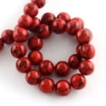 1Strand Synthetical Turquoise Gemstone Round Bead Strands Dyed Red 8mm ...