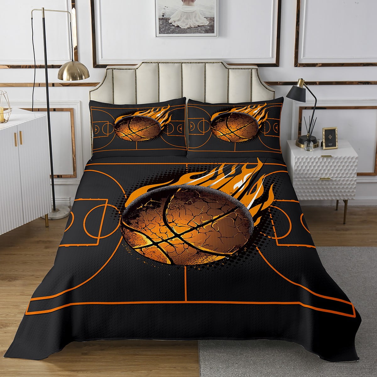Click here for Yst Basketball Bedspread sports Quilt Sets For Boy... prices
