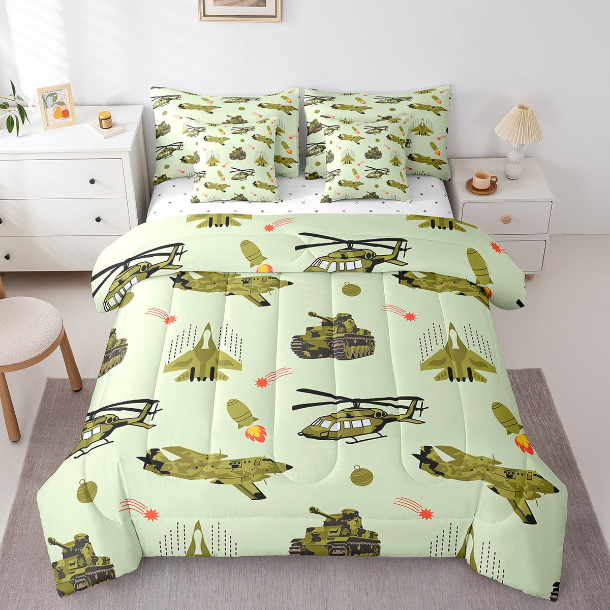 Click here for Erosebridal Helicopter Aircraft Bed In A Bag Queen... prices