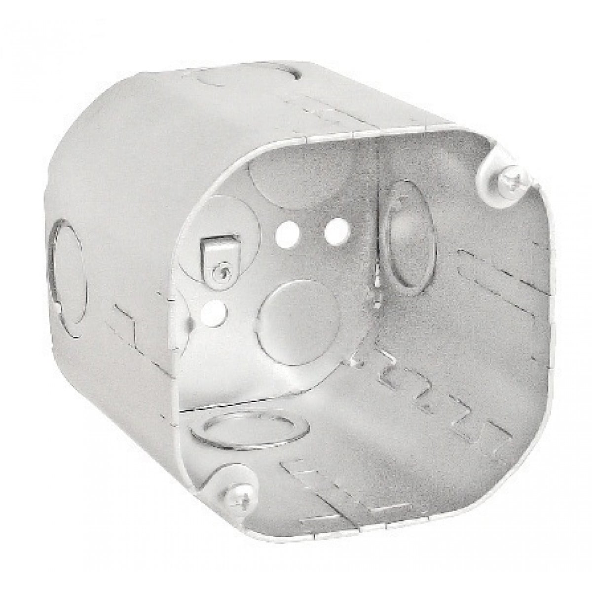 1 Pc, 4 In. Octagon T-Bar Box, Back Side Tie Wire & 4 T-Bar Slots, 3-1/ ...