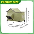 EHJRE Cat House Dog House Oxford Fabrics Easy to Clean Protection ...