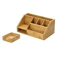 Weloille Multifunctional Wooden Office Desktop Storage Box Desktop ...