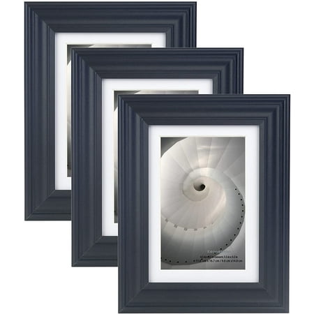 AmPm 5x7 Matted to 4x6 Rustic Framhouse Picture Frame Set of 3 for ...