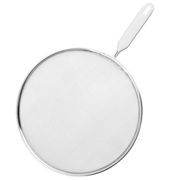 Splatter screen for frying pan Oil Splash Guard Stainless Steel Basting ...