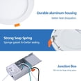 6 Inch LED Recessed Light Canless Wafer Pot Lighting, Dimmable & 3000K ...