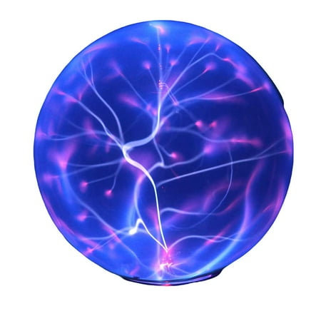 facefd 6/8 Inch Crystal Globe Blue Light Sensitive Electrostatic Sphere ...