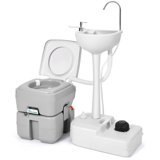 Dextrus 5.3 Gallon Portable Toilet and 17L Portable Camping Sink Hand ...