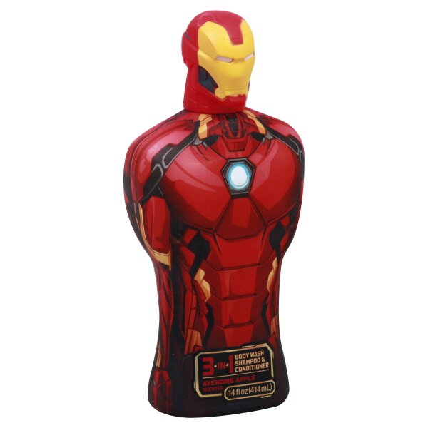 Marvel Iron Man 3-in-1 Body Wash, Avenging Apple, 14 Fl. Oz. - Walmart ...