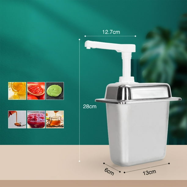 Bomba de salsa BLESIY 1L Dispensadora de Salsas Acero inoxidable ...