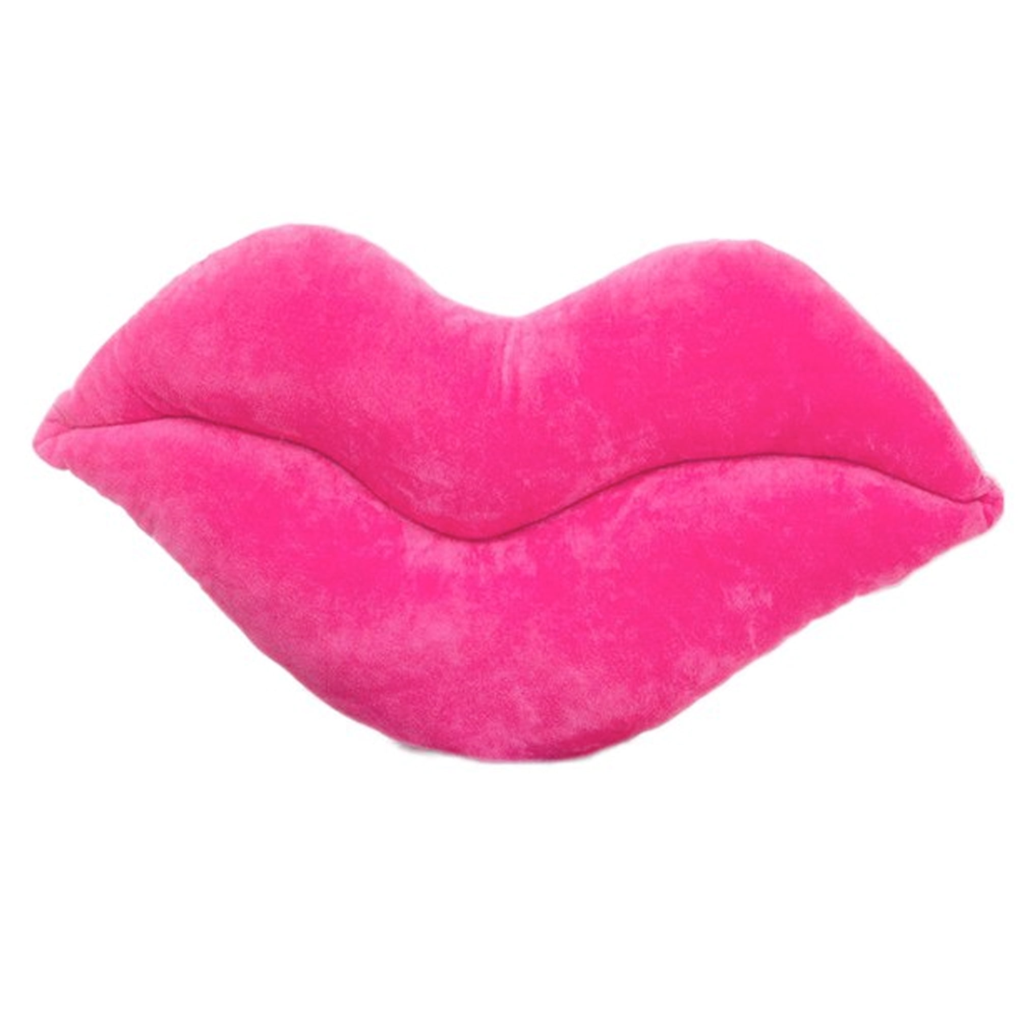 Red Lip Shape Throw Pillows Girls Toy Valentine's Day Gifts Soft Velvet ...