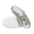 Balery Cute Farm Birds Pattern Women's Fuzzy Memory Foam Slippers ...