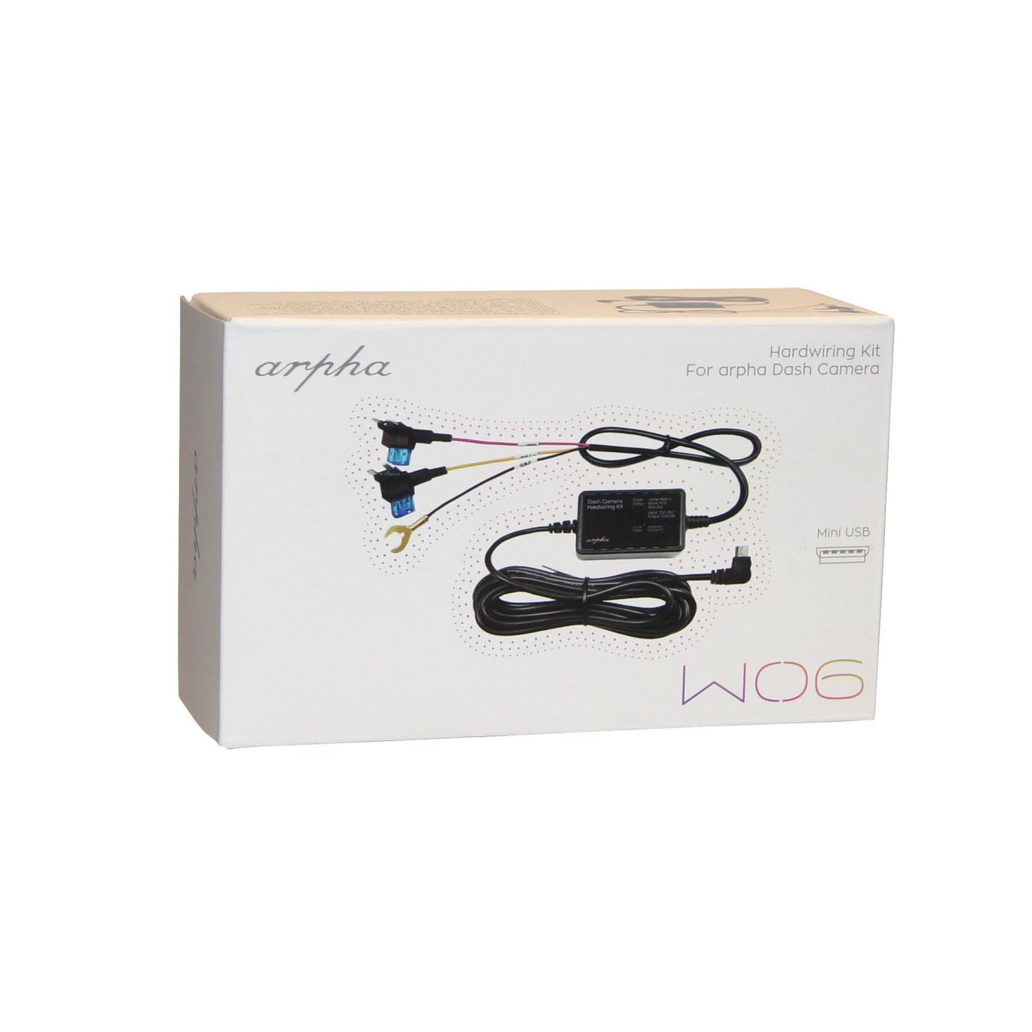 Arpha W06 Hardwiring Kit For Arpha Dashcam W03 S
