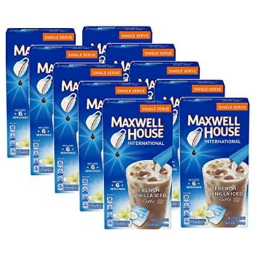 Maxwell House International French Vanilla Iced Latte Café-Style Single ...