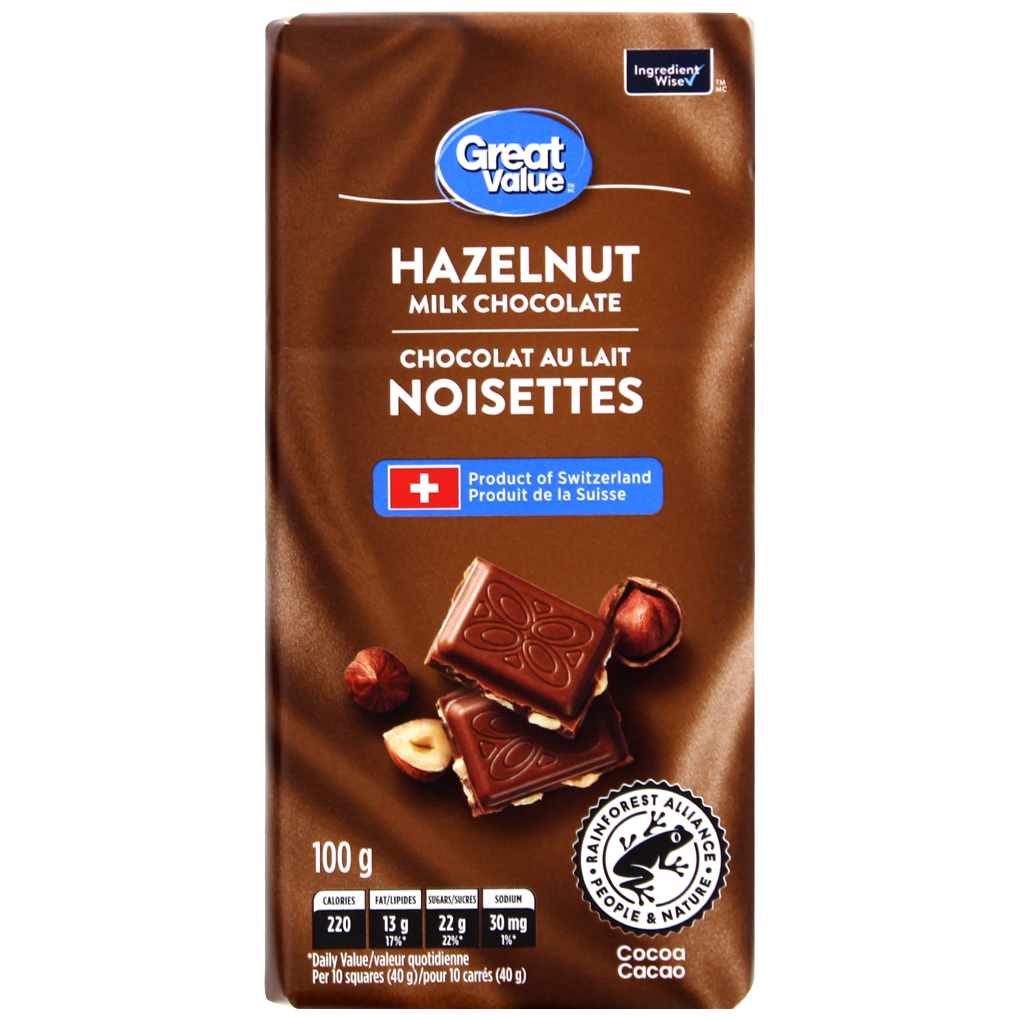 Click here for Great Value Great Value Hazelnut Milk Chocolate 10... prices