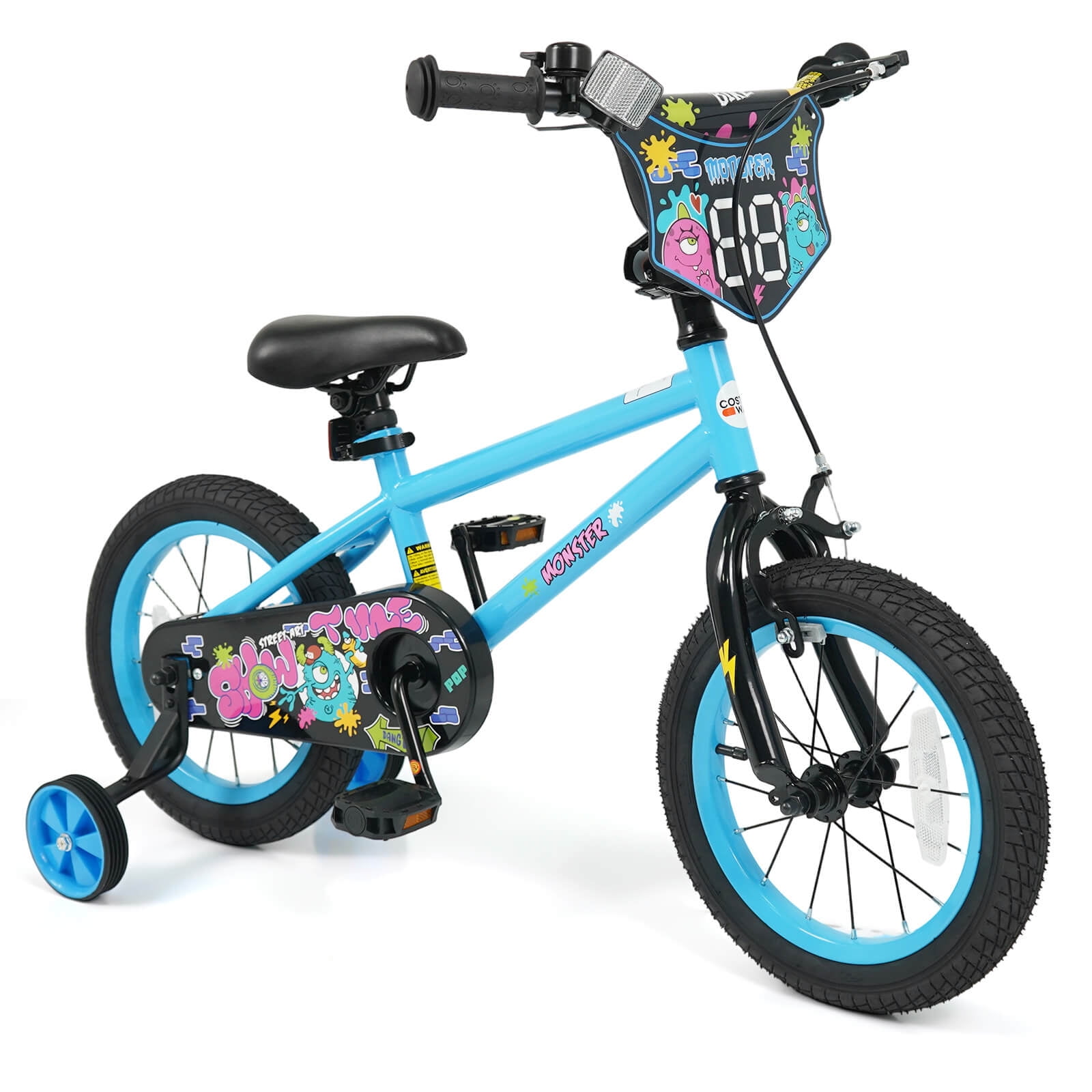 Click here for Costway 14 Inch Kids Bike With Training Wheels. Du... prices