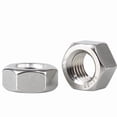 CERPXFF-50Pcs M2.6 Hex Nut, 304 Stainless Steel, Hex Drive, Metric M2.6 ...