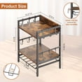 2 Tier Kitchen Counter Shelf Organizer, Coffee Bar Station Organizer ...