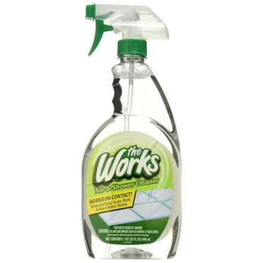 The Works Tub & Shower Cleaner, 32 fl oz - Spray, Rinse, & Bathroom ...