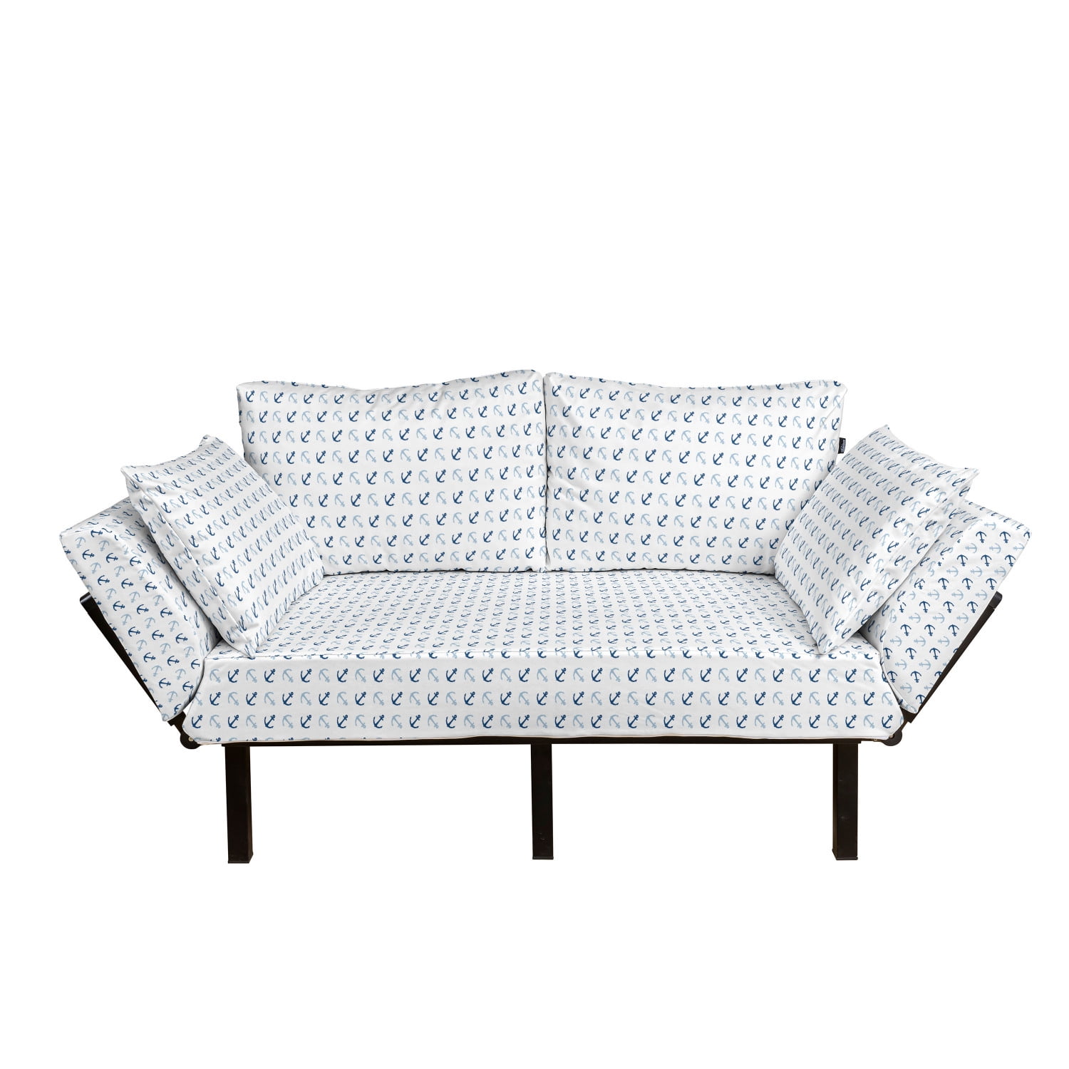 Anchor Futon Couch, Simple Classical Maritime Ocean Aquatic Theme ...
