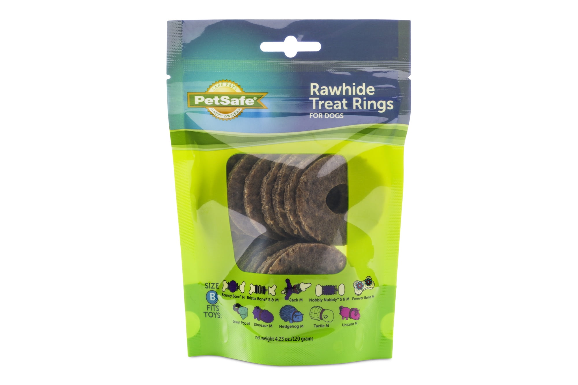 PetSafe Busy Buddy Rawhide Treat Ring Refills for Dog Toys, Original ...