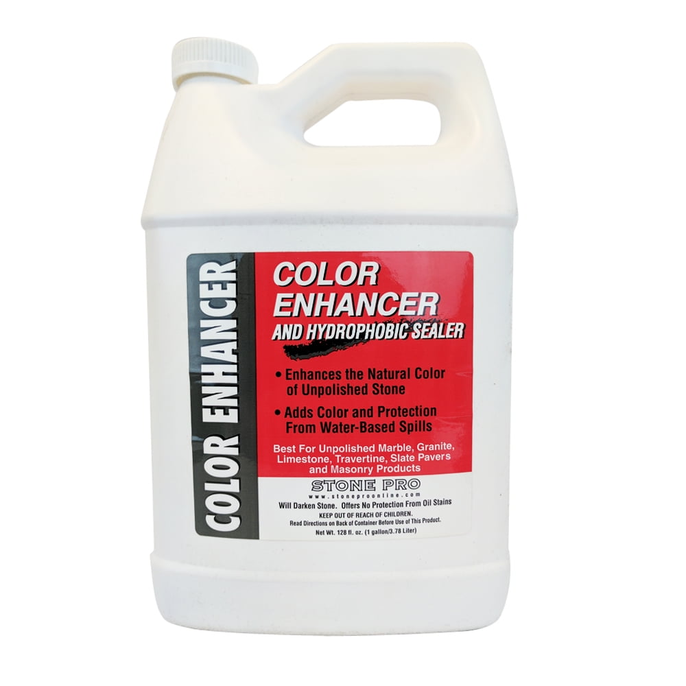 Stone Pro Color Enhancer - Unpolished Stone Sealer and Enhancer - 1 ...