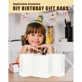 26- Small Size Paper Bags with Handles 8.3""x3.15" White Party Shopping ...