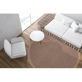Adiva Rugs Jute Sisal Area Rug in Natural Look for Indoor Outdoor Use ...