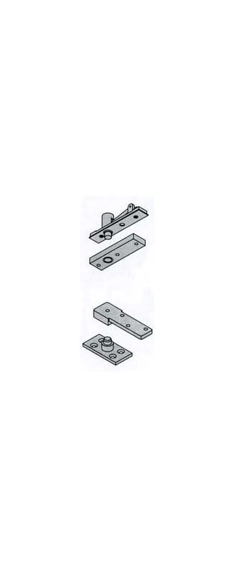 Ives 7255-Set Center Hung Base Plate Mounted Brass Pivot Set 500 Pound ...