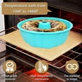 10 inch Silicone Bundt Cake Pan, Non-Stick Silicone Fluted Pans, ome ...