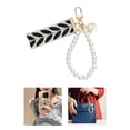 Beaded Key Holder Pearls Alloy Keychain Women Accessory Elegant Designs ...