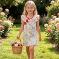 Bxsruta Girls Traditional Chinese Qipao Style Casual Dress with Ruffle ...