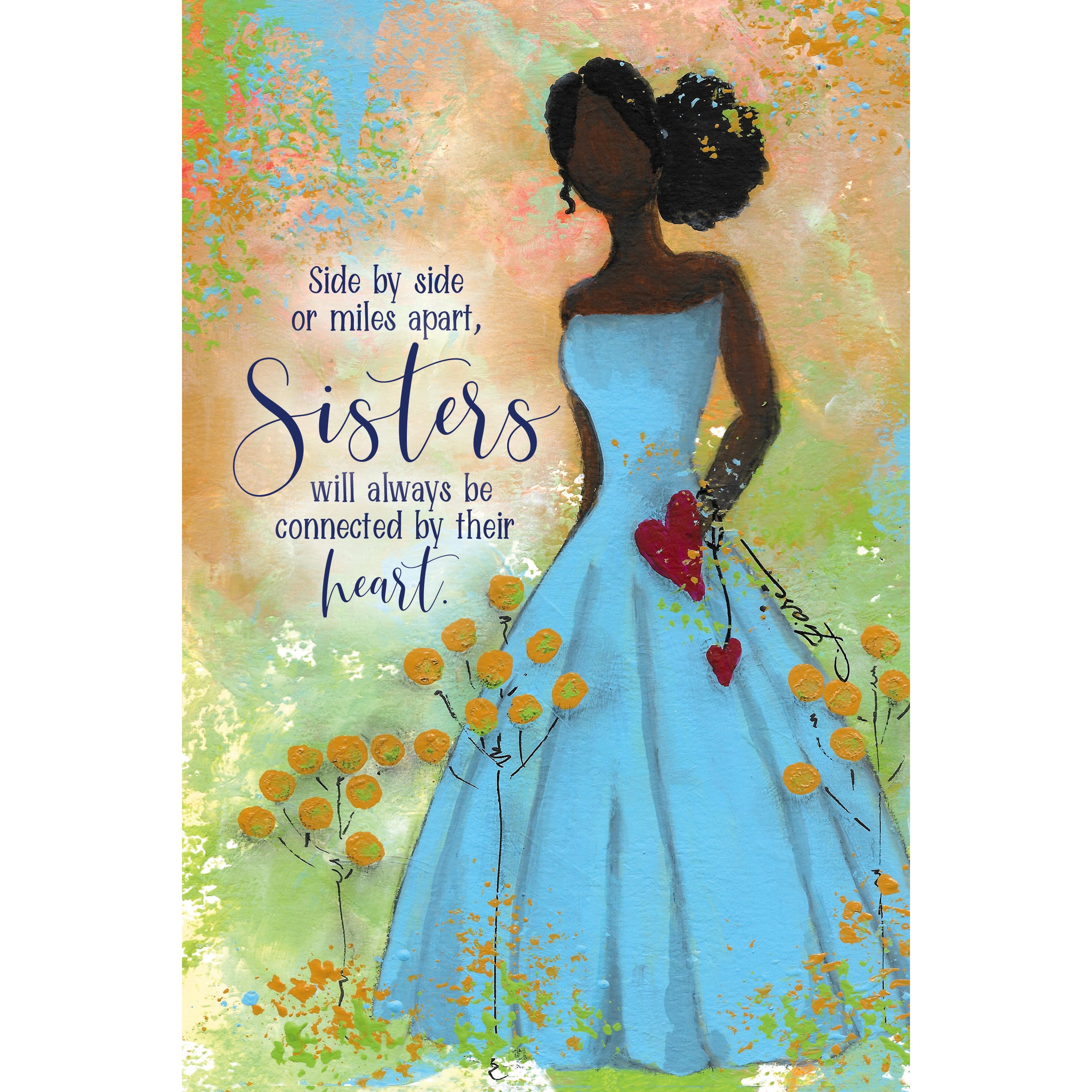 Dexsa Sisters Wood Plaque with Inspiring Quote 6x9 inches - Walmart.com