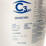 C3 - 25lb Chlorine Tablets, 3 inch for Swimming Pool & Spa with ...