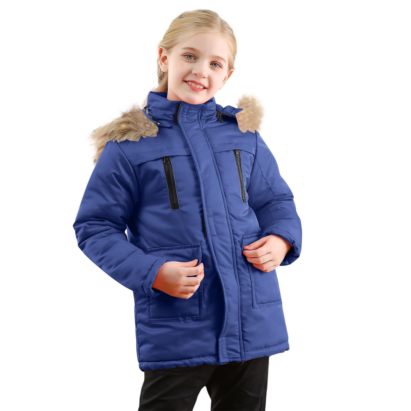 Click here for Pmvfhde Girls Long Hooded Coat Water Proof Winter... prices