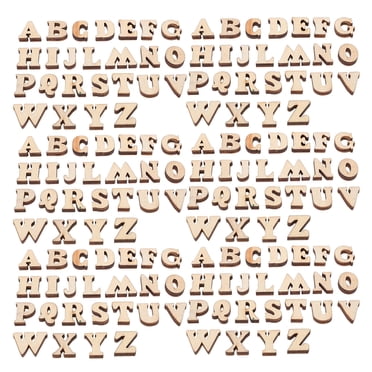 RENACLIPY Small Wall Letters Letter Ornaments White Wood 1Set For Diy ...