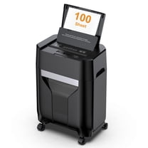 Bonsaii Heavy-Duty Paper Shredder, P-4 Security, 12 Sheets, 5.5-Gallon ...