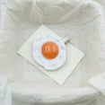 1. Playful eggs Yolk Heart Hair Clip Resin Accessory For Women Girls ...