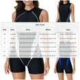 BiZtdJrK Swim Suits for Women Athletic One Piece Front Zip Up Swimwear ...