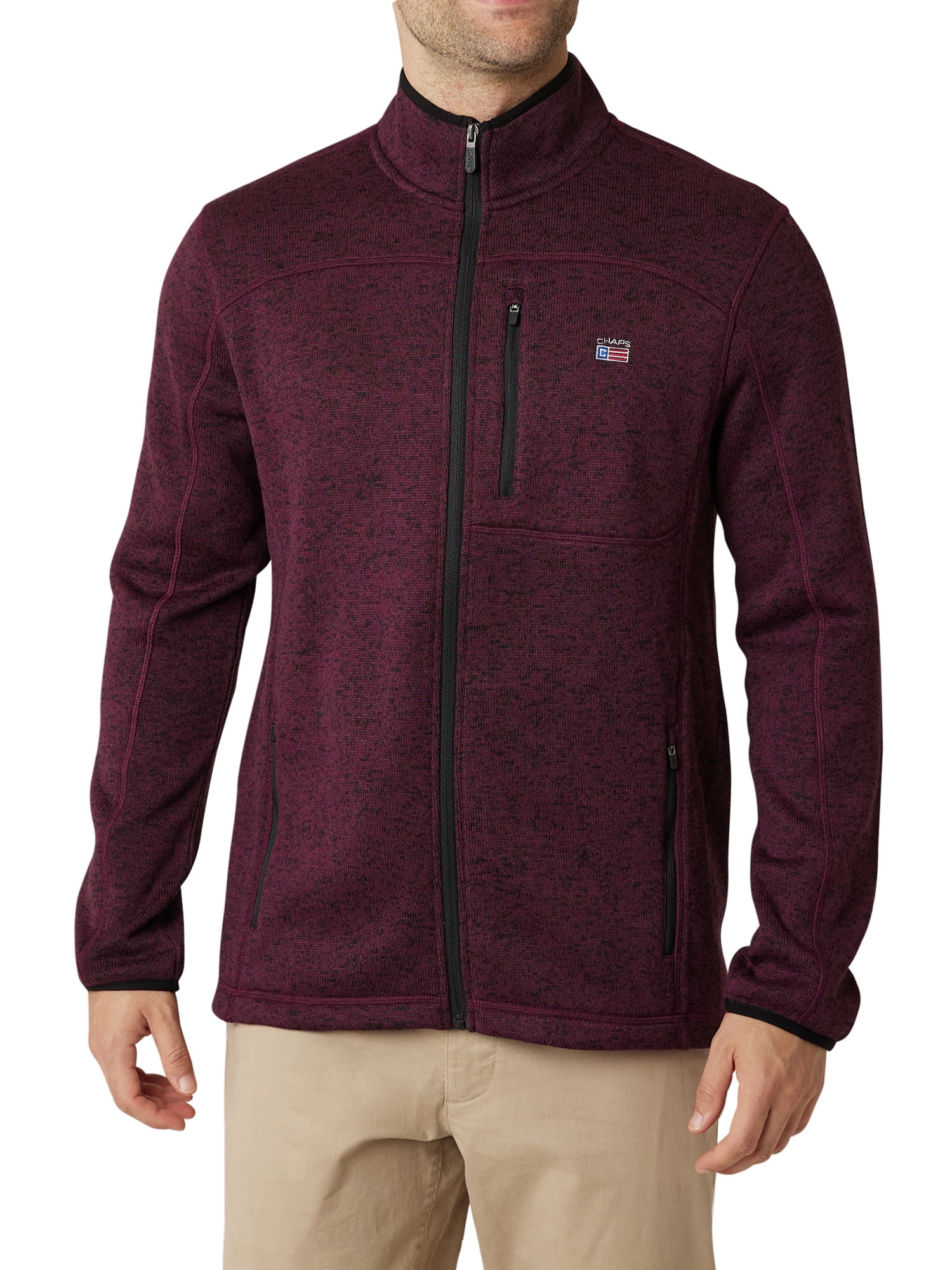 Chaps Men's Coastal Full Zip Sweater Fleece- Sizes XS up to 4XB ...
