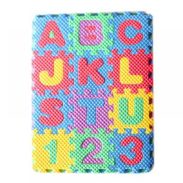 Foam Floor Alphabet Mat 96 pcs with Number Puzzle Mat by Hey! Play ...