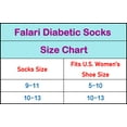 Falari Women's Diabetic Socks for Neuropathy & Edema - Loose Cotton ...